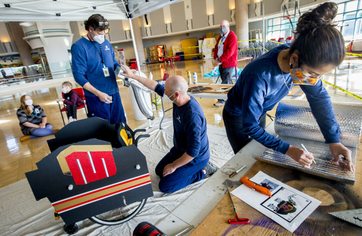 Utah children’s hospital morphs Springville resident into prehistoric ...